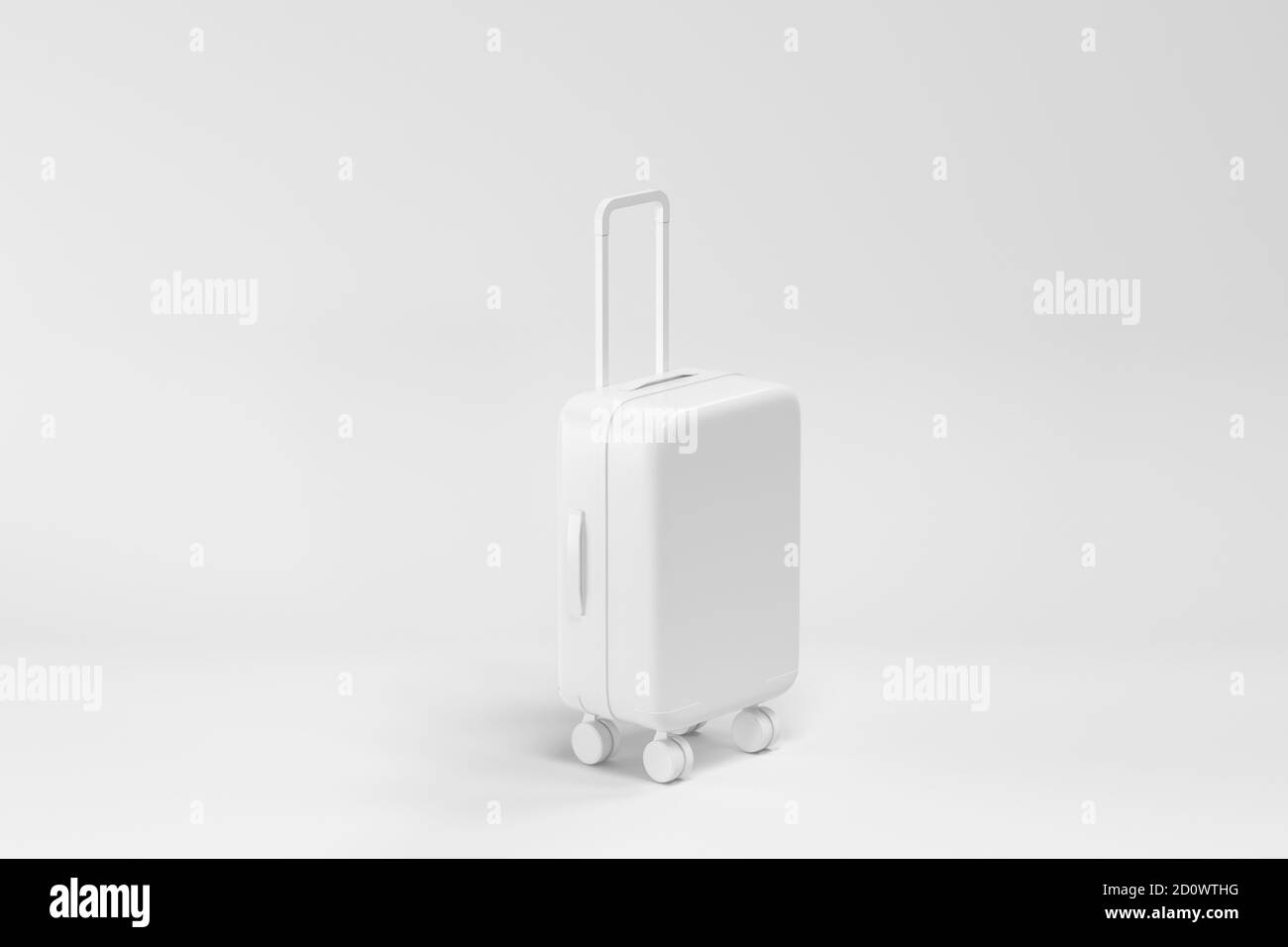 Luggage with white background, 3d rendering. Computer digital drawing ...