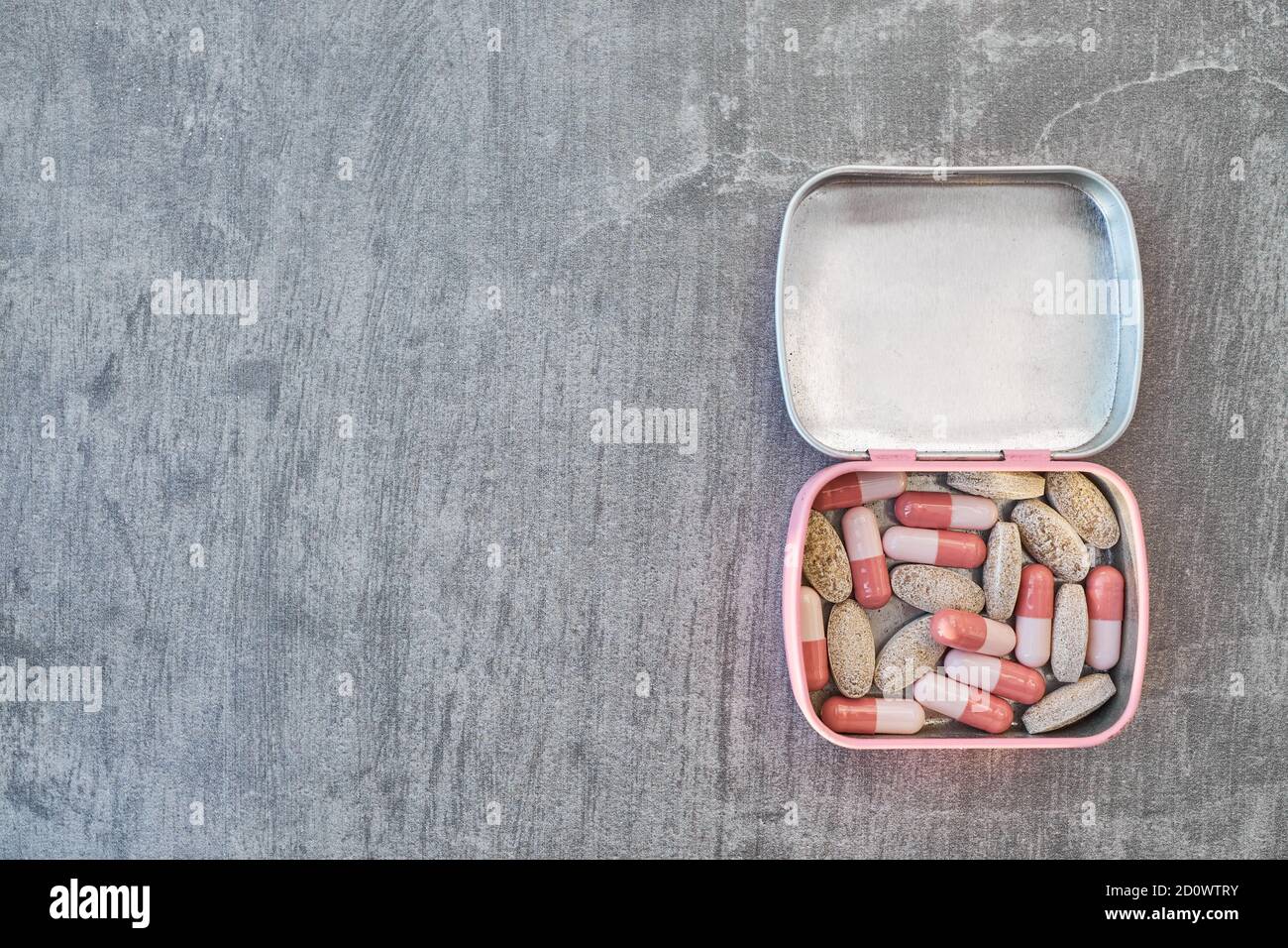 Pharmacy concept pill box hi-res stock photography and images - Alamy