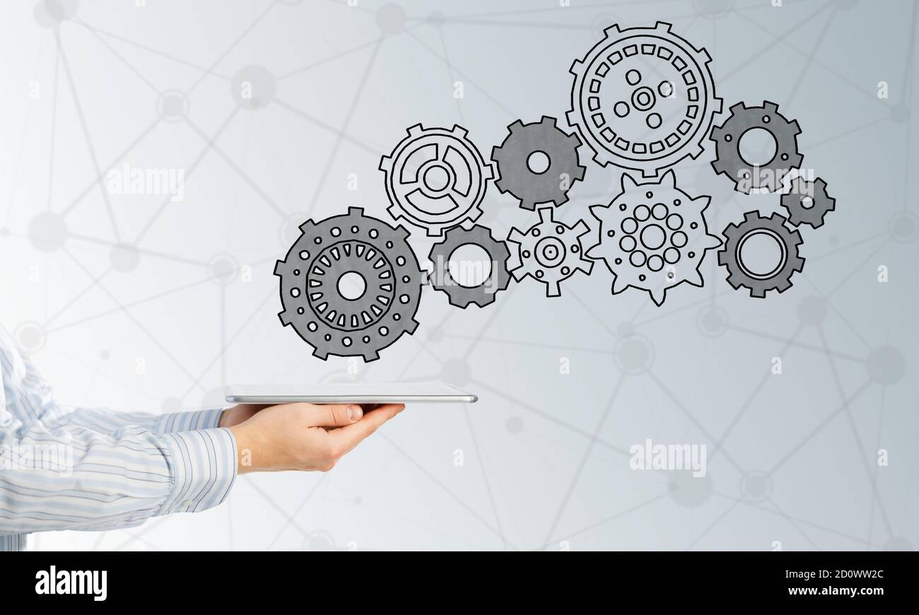 Working mechanism for business Stock Photo - Alamy