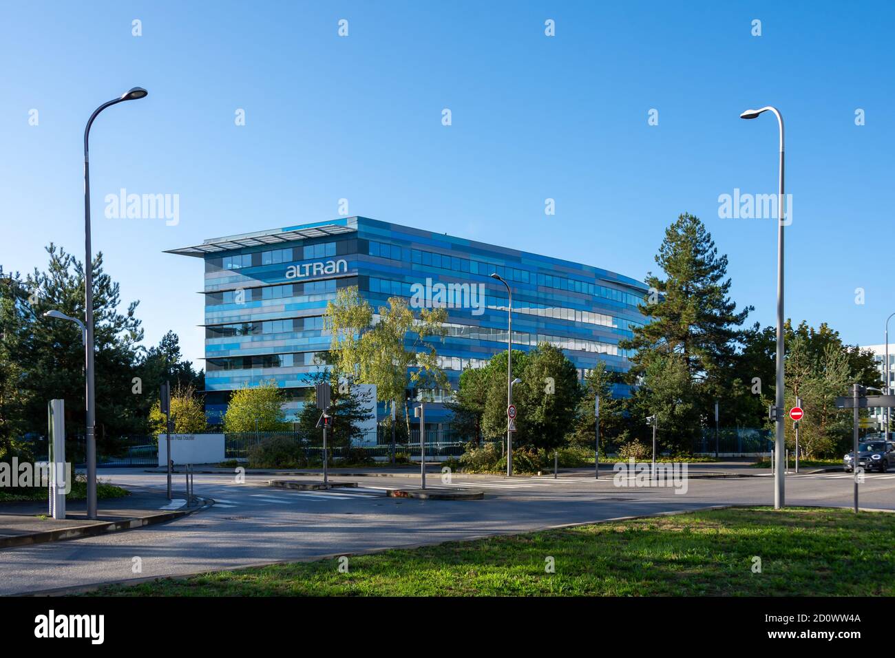 VELIZY-VILLACOUBLAY, FRANCE - OCTOBER 3, 2020: Facade of the headquarters building of Altran ...