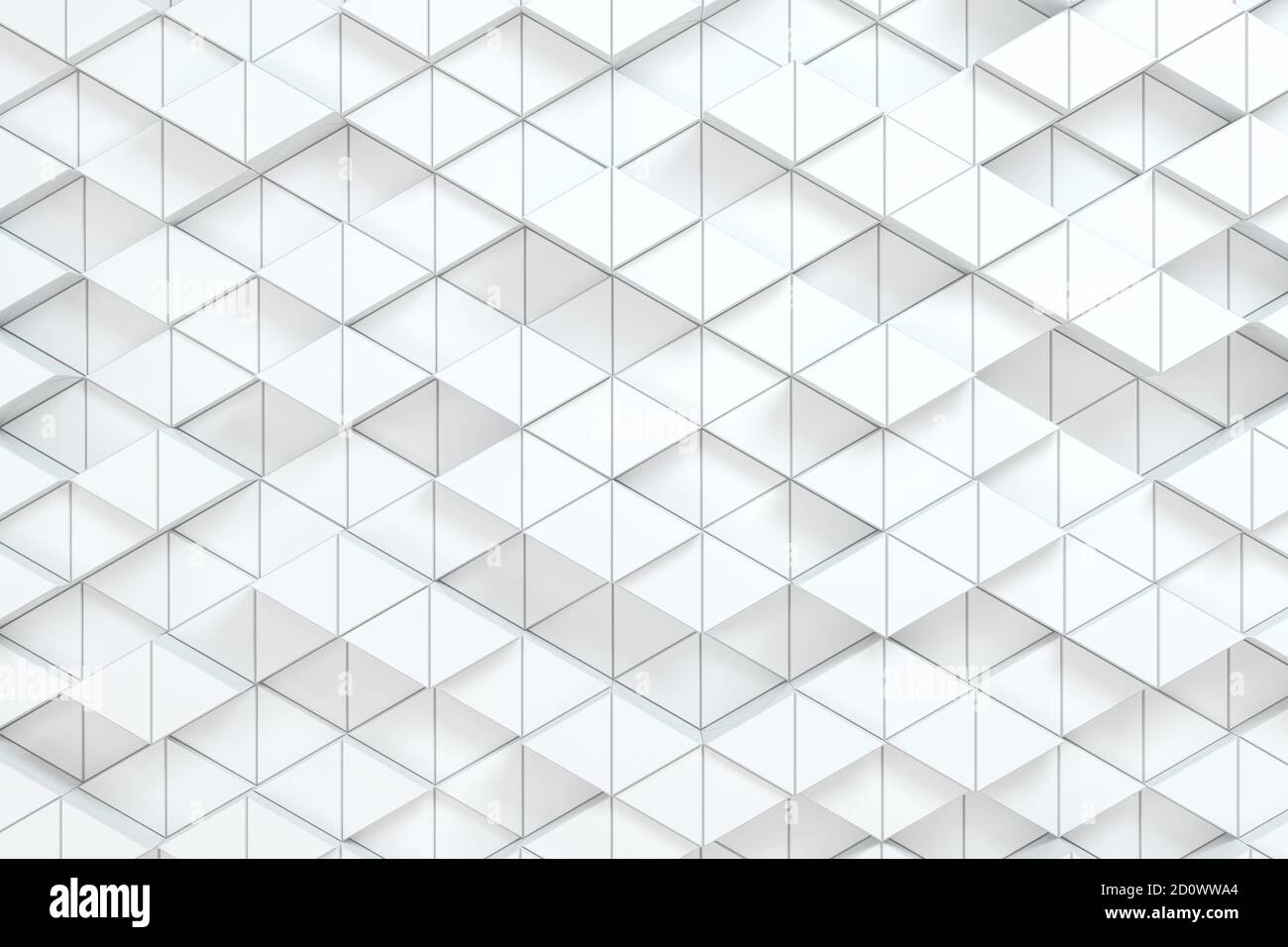 Repeating triangle cubes background, 3d rendering. Computer digital ...
