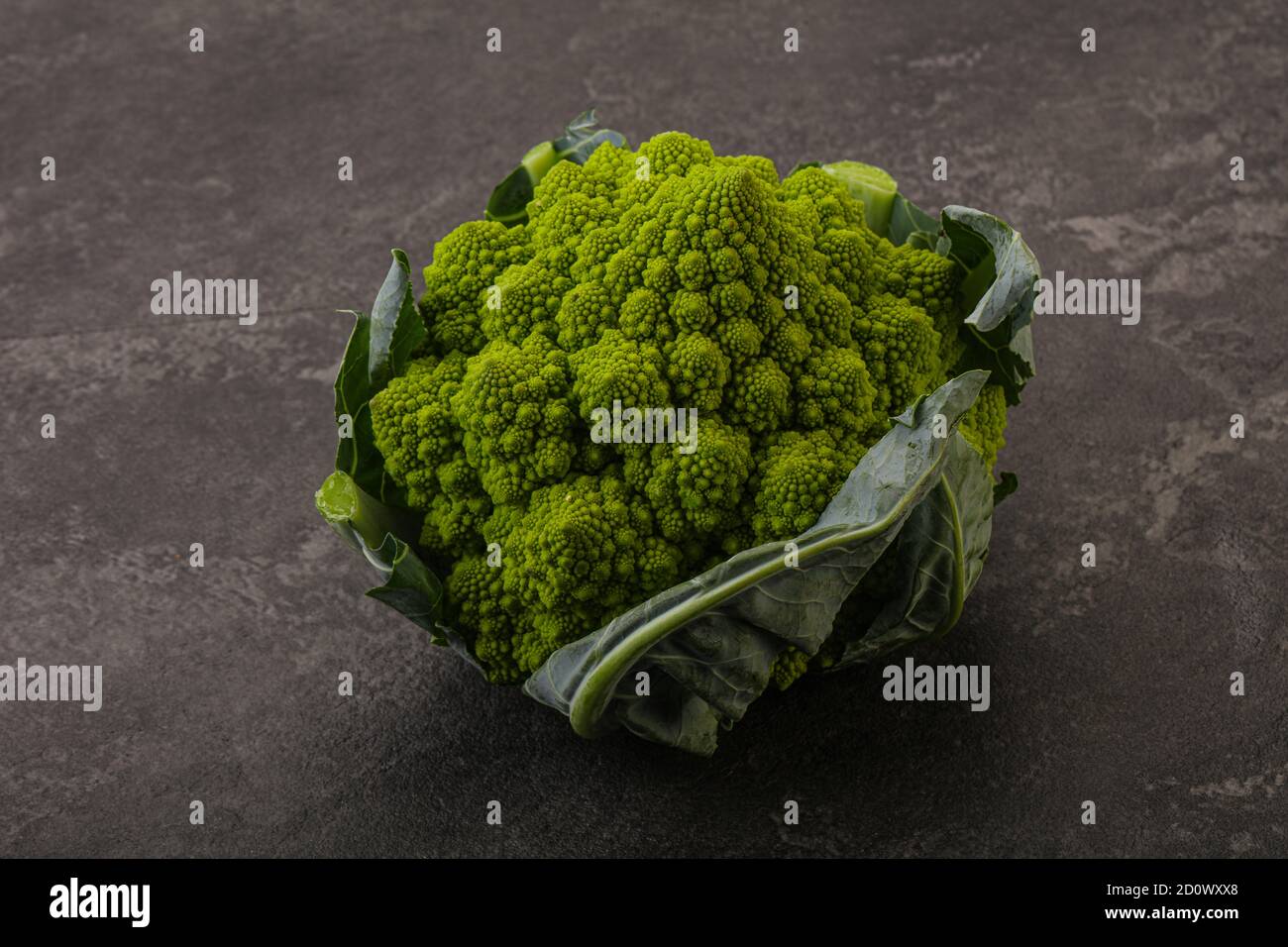 Tasty Vegan organic food - Romanesco cabbage Stock Photo - Alamy