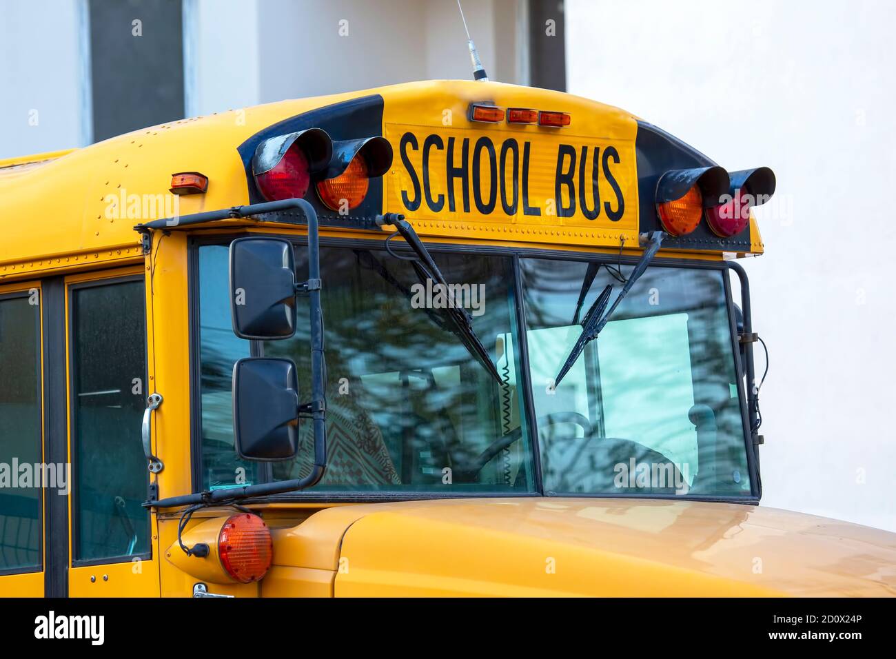 School bus close up hi-res stock photography and images - Alamy