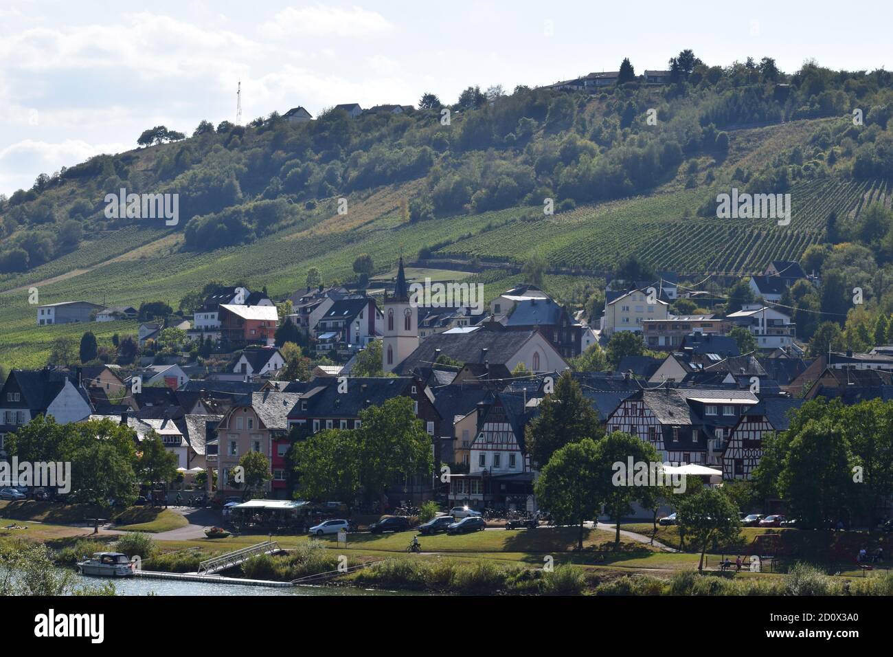 Mosel valley village Reil Stock Photo - Alamy