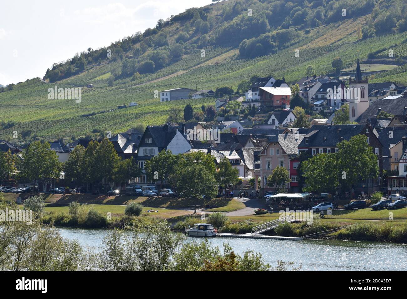 Mosel valley village Reil Stock Photo - Alamy