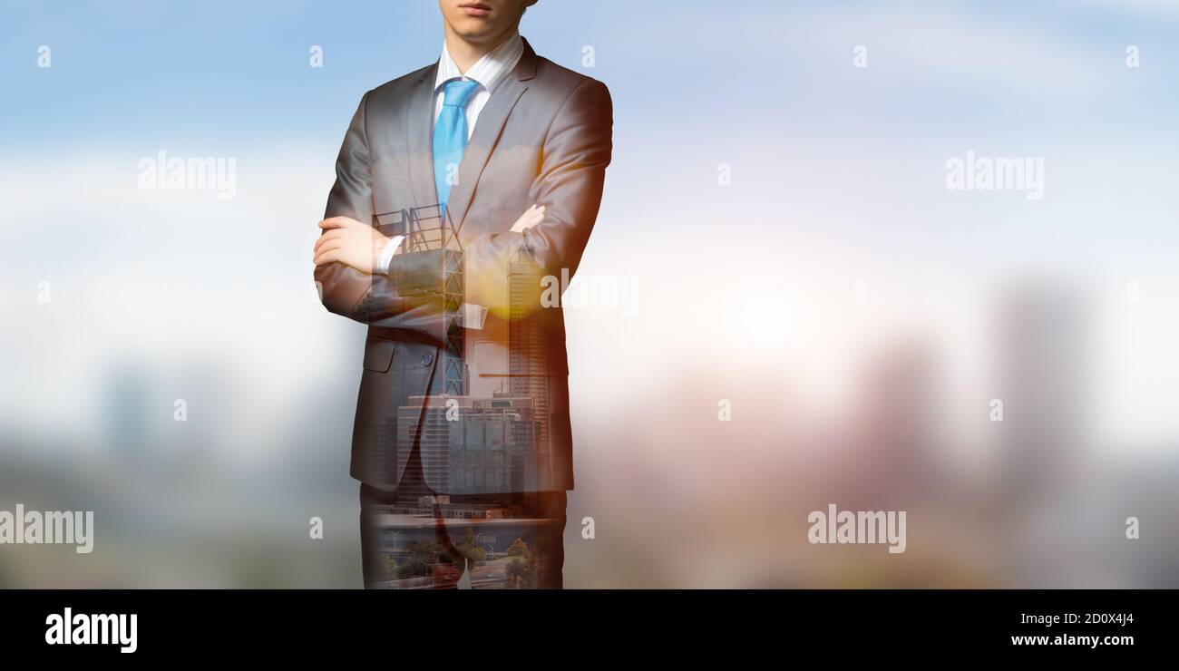 Confident business leader Stock Photo - Alamy