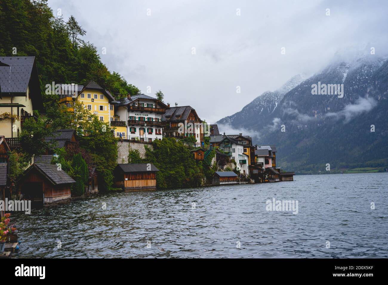 Beautiful city on by the lake, Hallstatt Austria 26 September 2020 ...