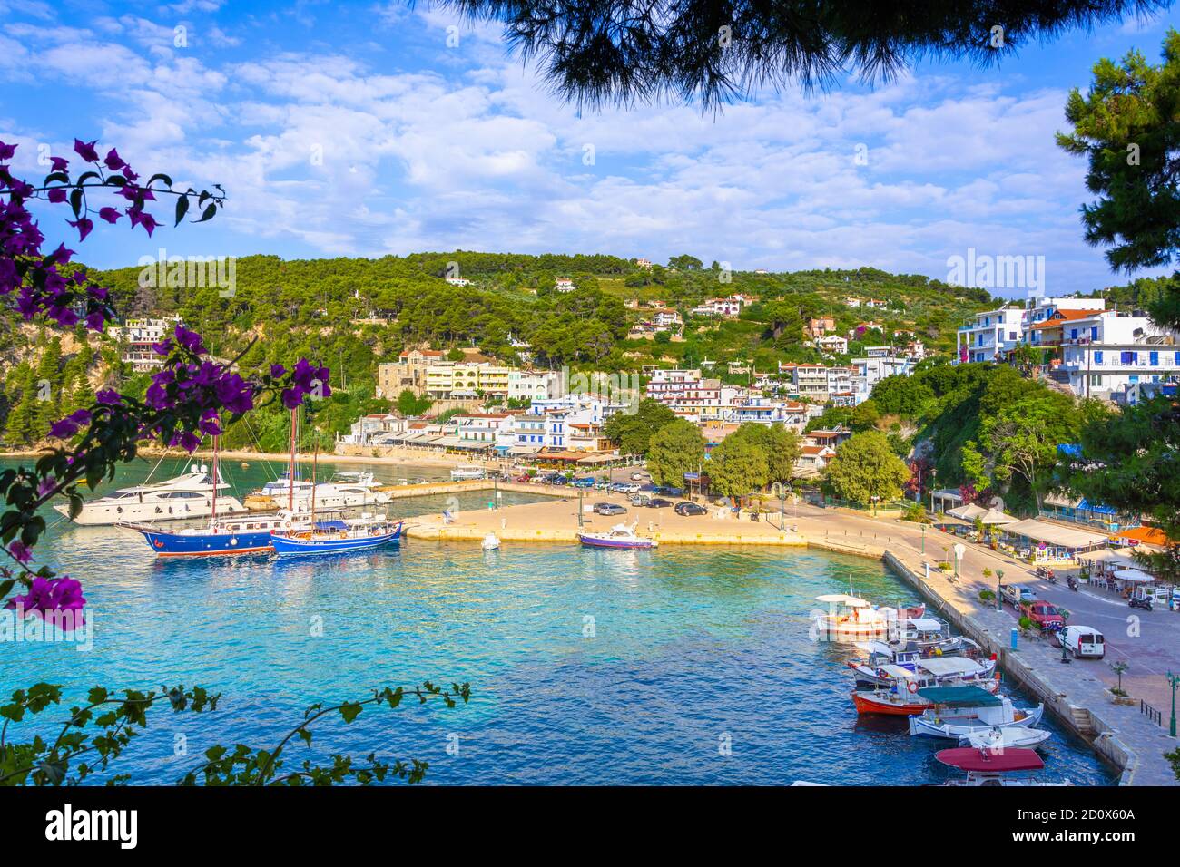 Patitiri is the harbor of Alonnisos island, Greece Stock Photo - Alamy