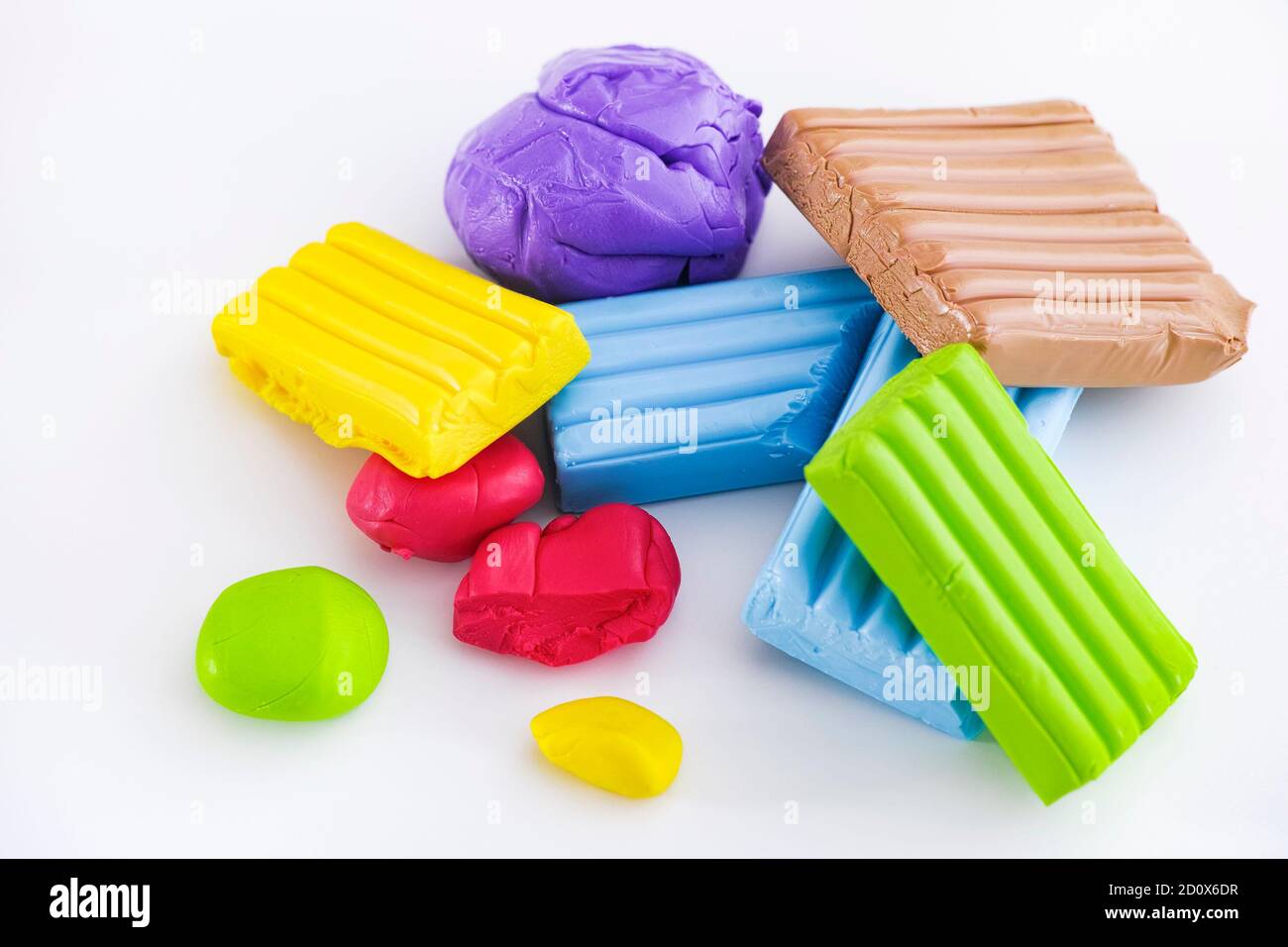 Colorful polymer clay. Close up Stock Photo - Alamy