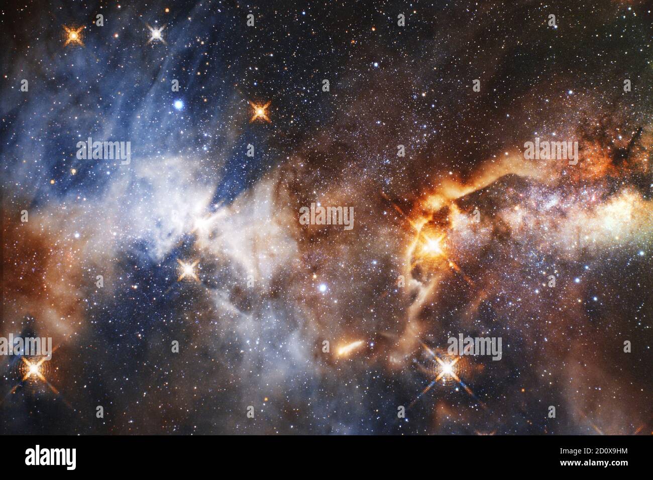 Starfield. Cosmos art. Elements of this image furnished by NASA Stock ...