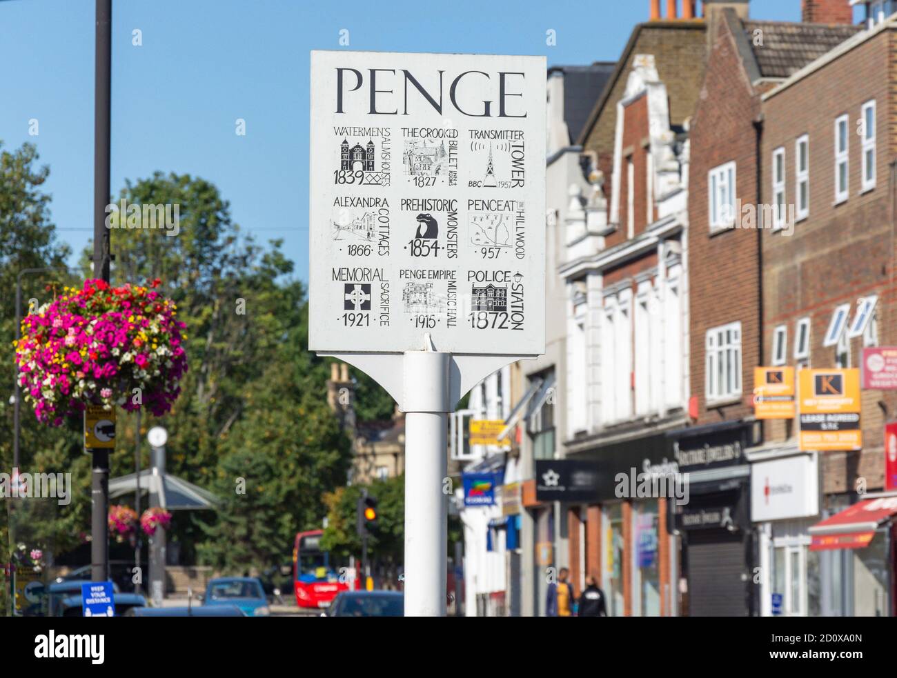 Penge High Street sign, Penge, London Borough of Bromley, Greater ...