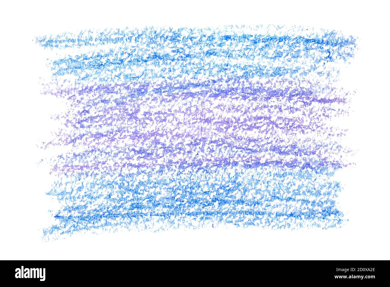 Light blue rectangle by crayon strokes isolated on the white background ...