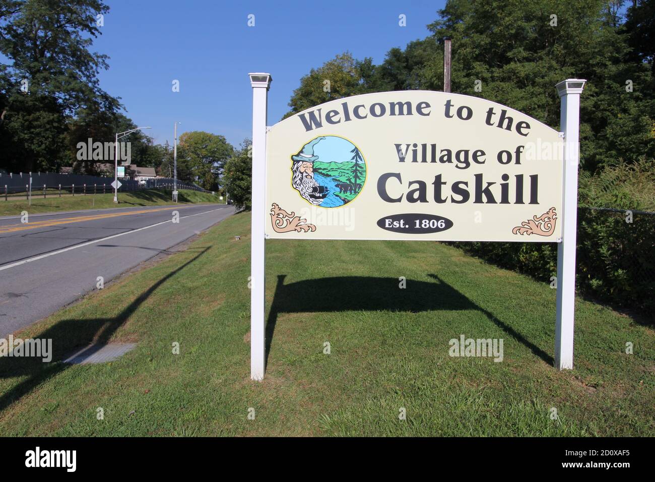 Welcome to the Village of Catskill gateway entrance signage upstate New ...