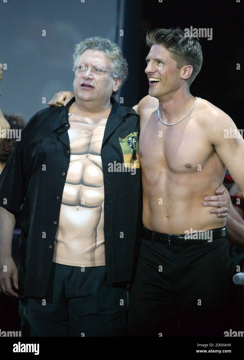 Harvey Fierstein and Christopher Sieber performing at "Broadway Bares ...