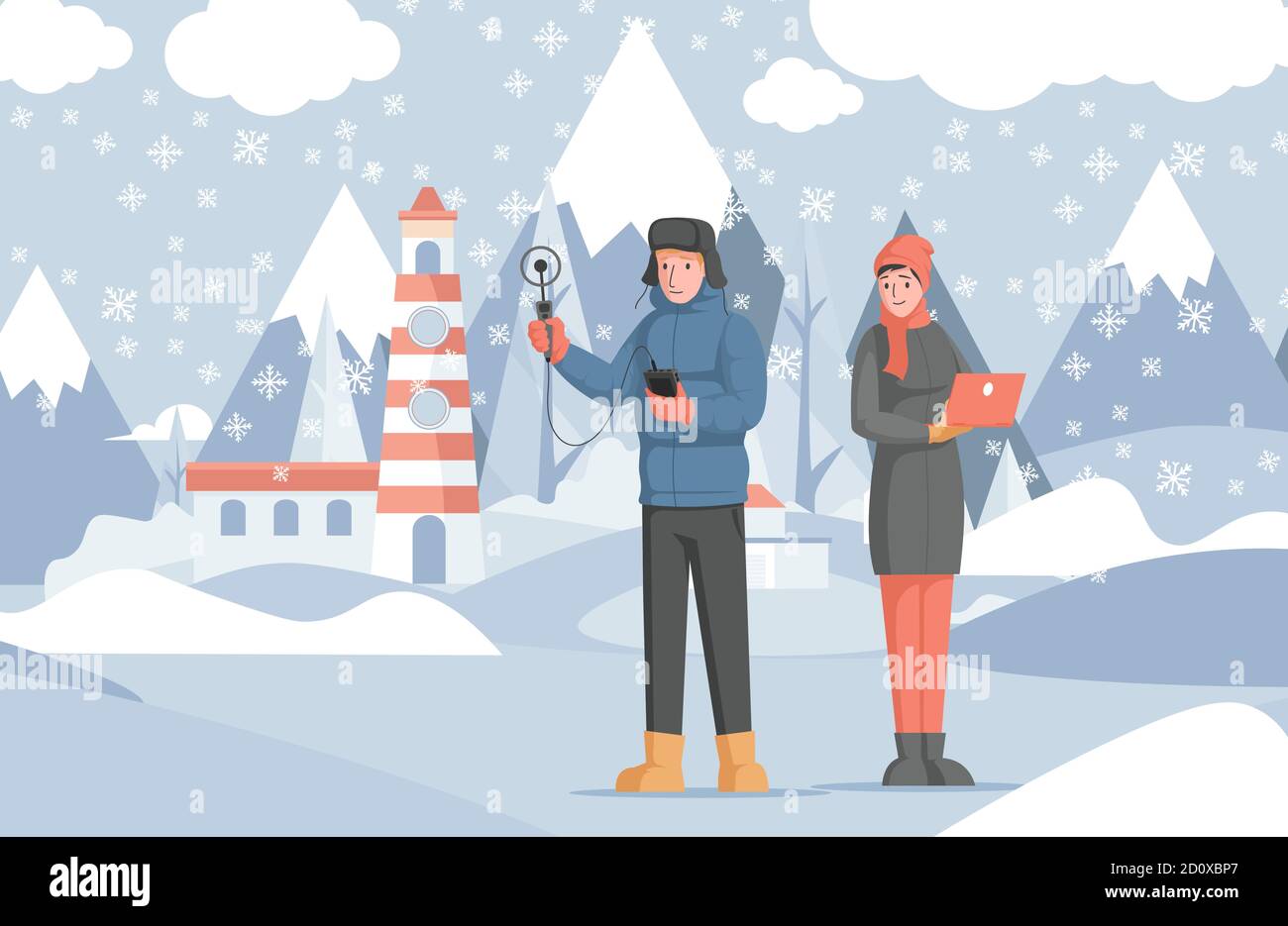 Weather scientist measure Stock Vector Images - Alamy
