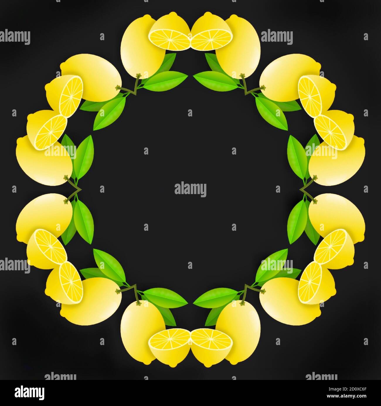 Natural background with citric fruits in seamless pattern Stock Photo ...