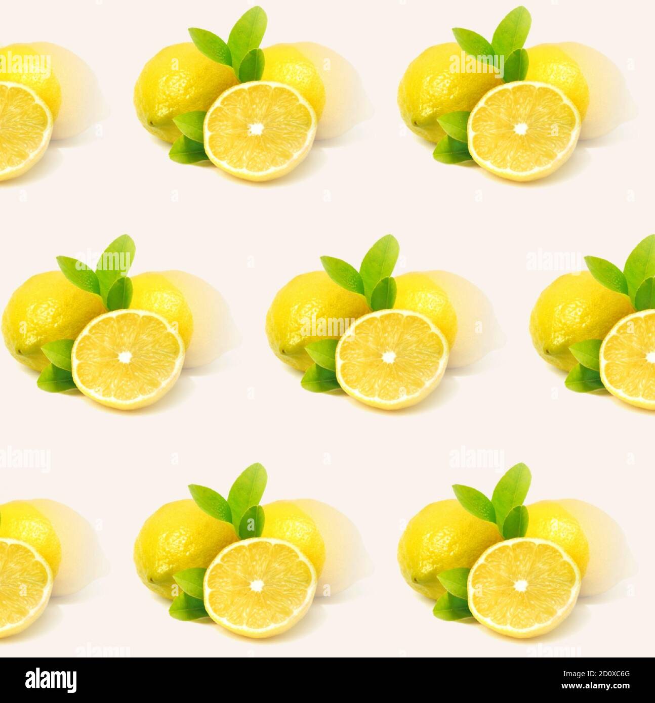 Natural background with citric fruits in seamless pattern Stock Photo ...