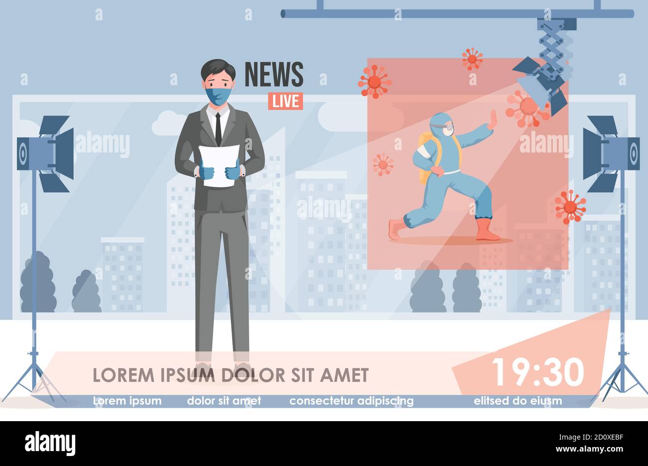 News anchor male hi-res stock photography and images - Alamy