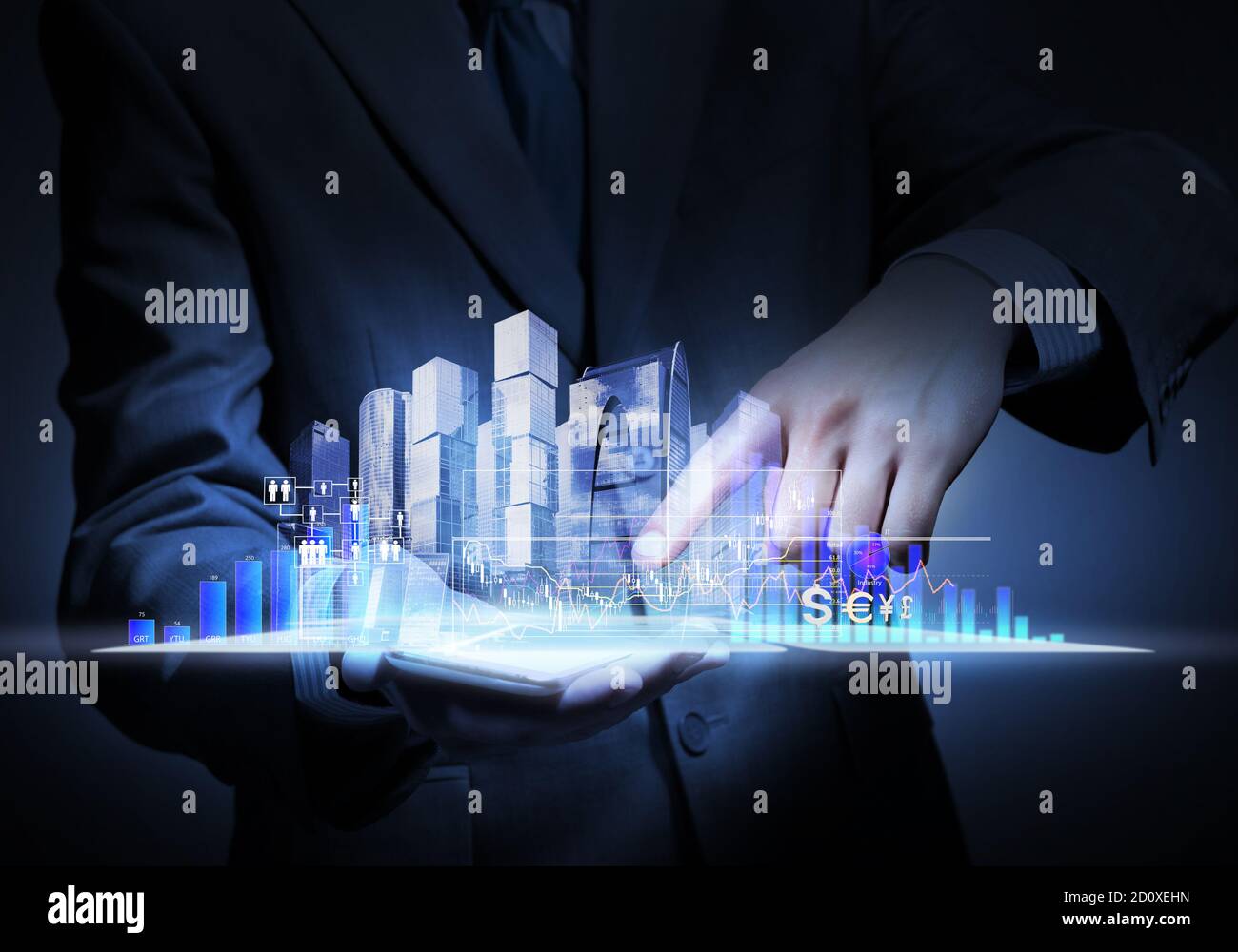 Virtual technologies in work Stock Photo - Alamy
