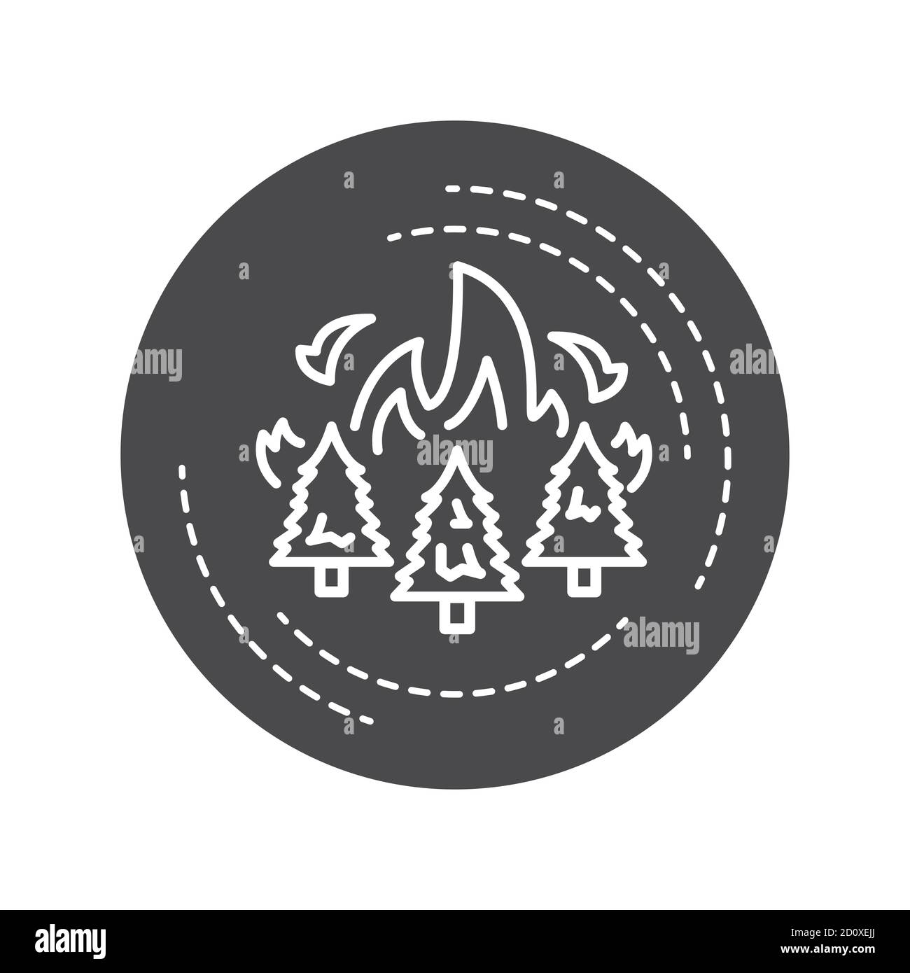 Clip art forest fire Black and White Stock Photos & Images - Alamy