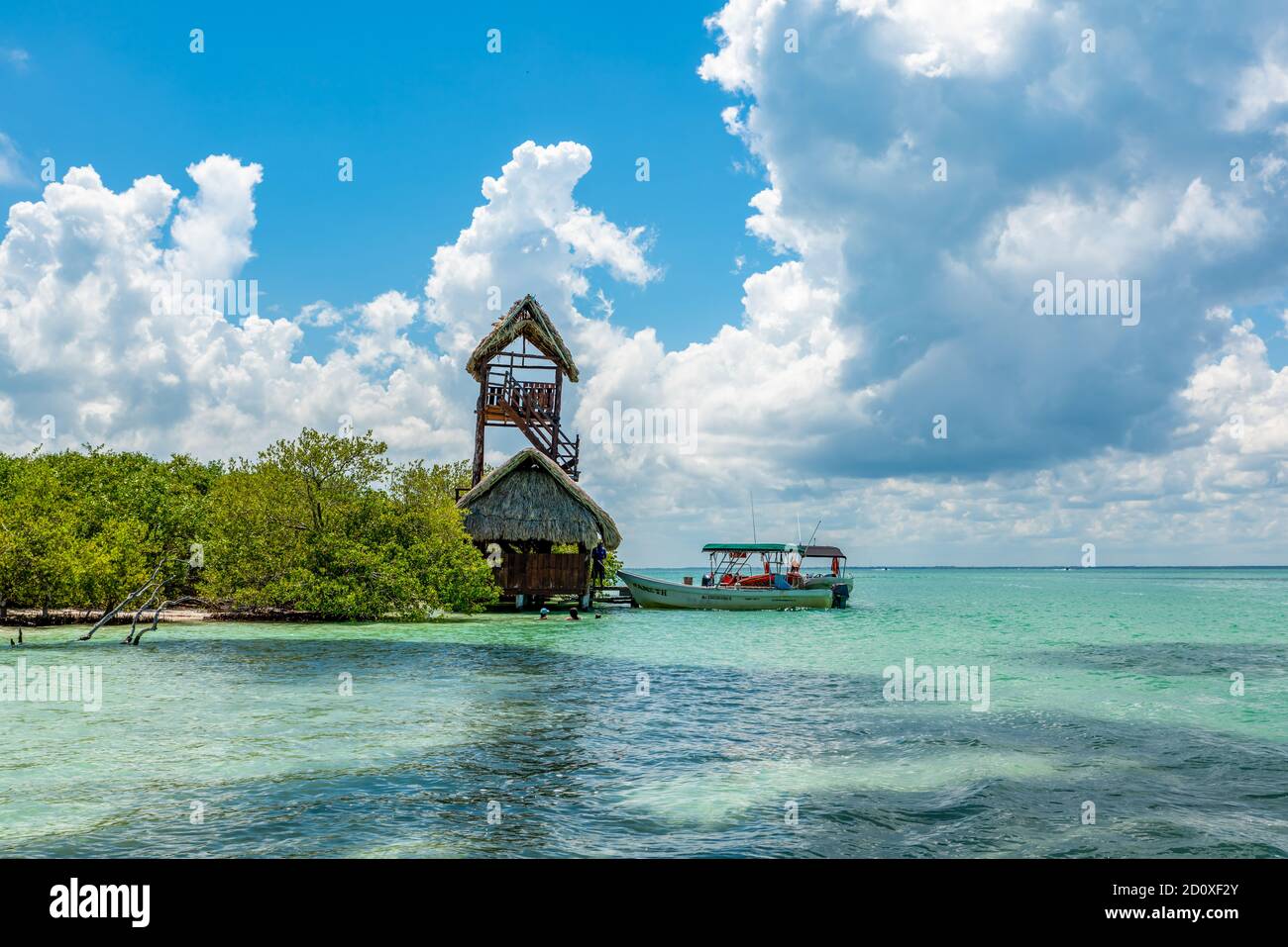Isla de la Pasion (Holbox, Quintana Roo), Mexico: view of the little ...