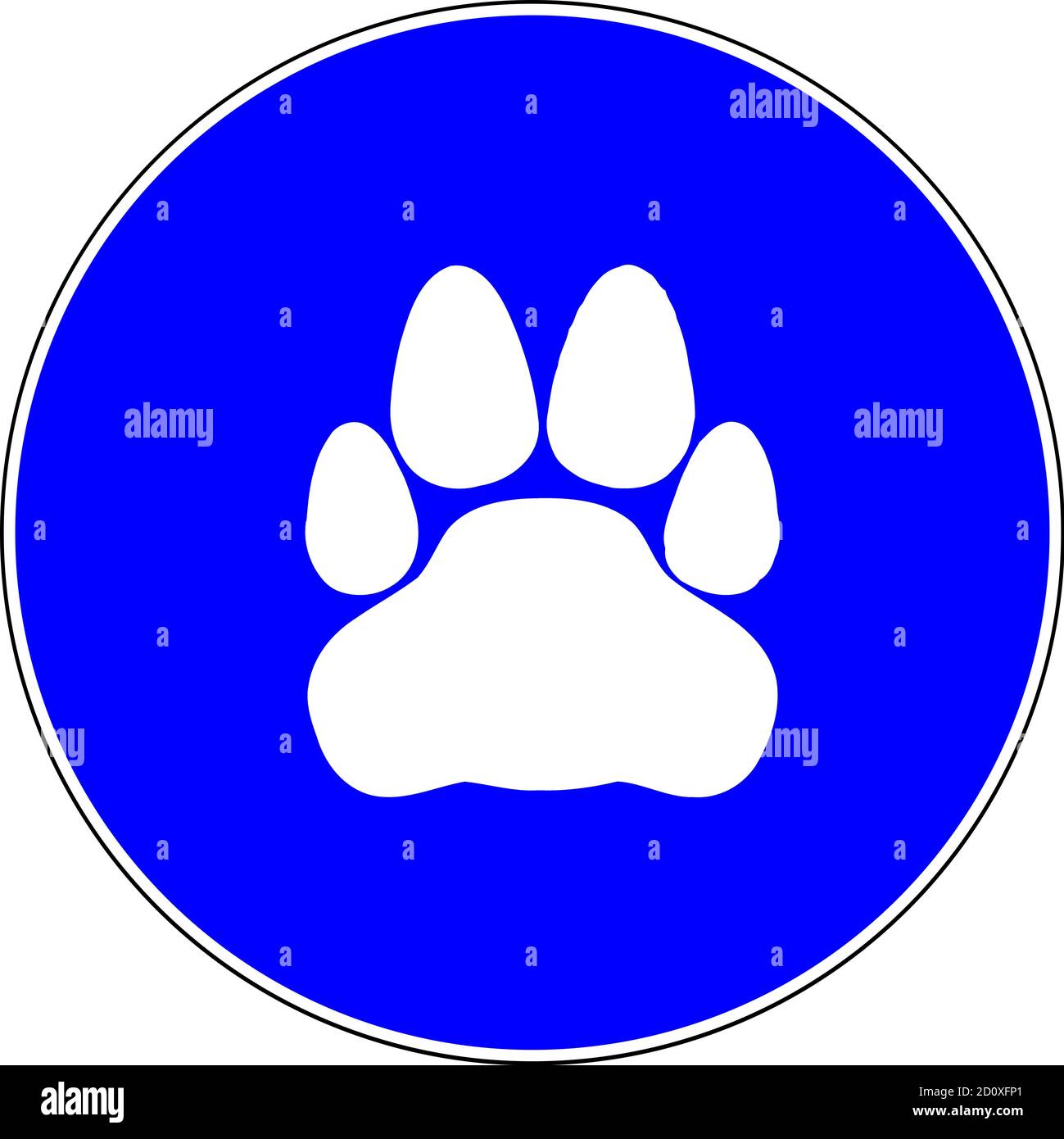 Pets allowed blue sign Stock Photo - Alamy