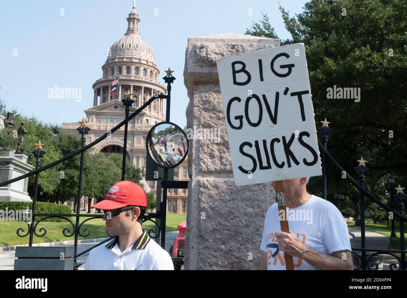 Austin, Texas, USA. 3rd Oct, 2020. Members of the This is Texas Freedom ...