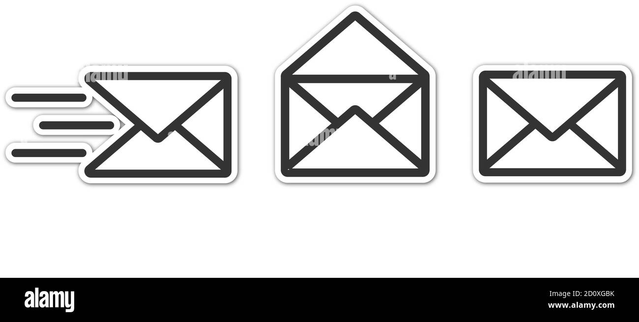 mail icon . web icon set .vector illustration eps 10 Stock Vector Image ...