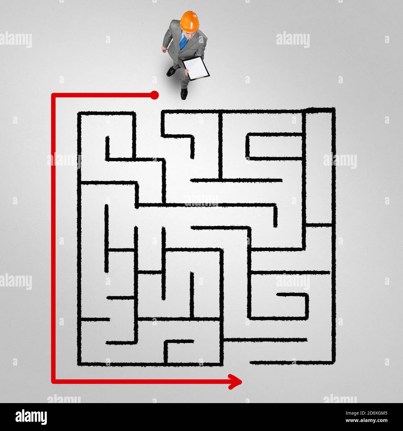 Finding right problem solution Stock Photo - Alamy