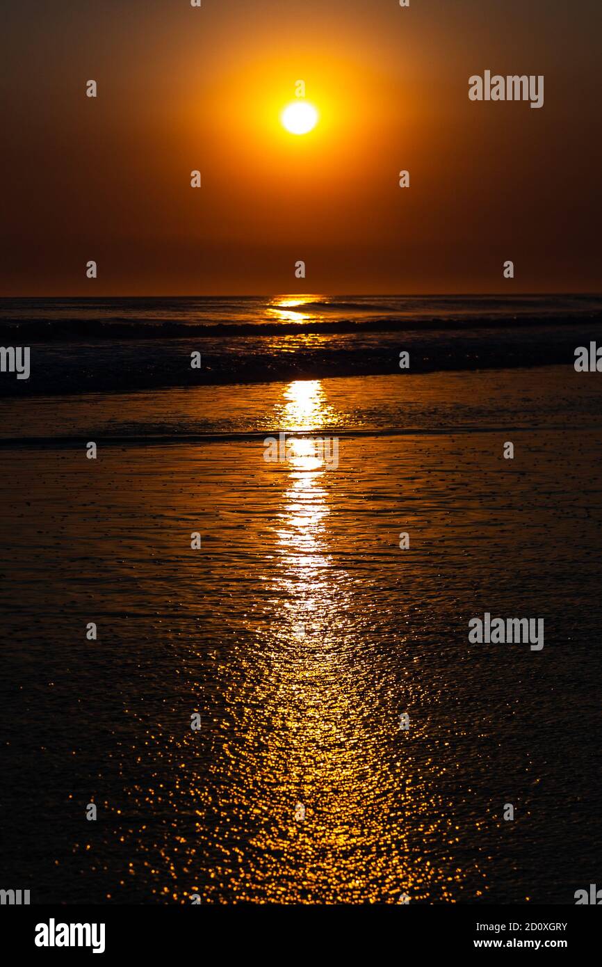 Golden Sunbeam on the water Stock Photo - Alamy