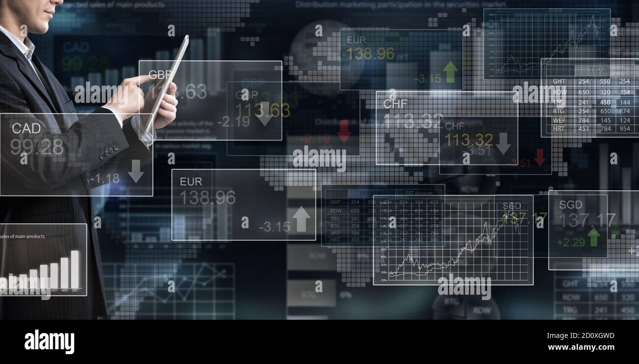 Tablet application in use Stock Photo - Alamy