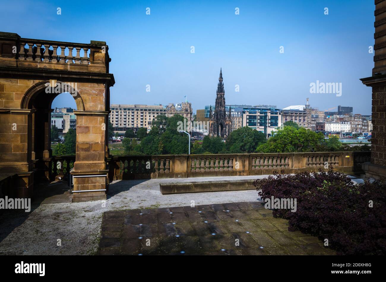 Edinburgh city top view, Scotland Stock Photo - Alamy