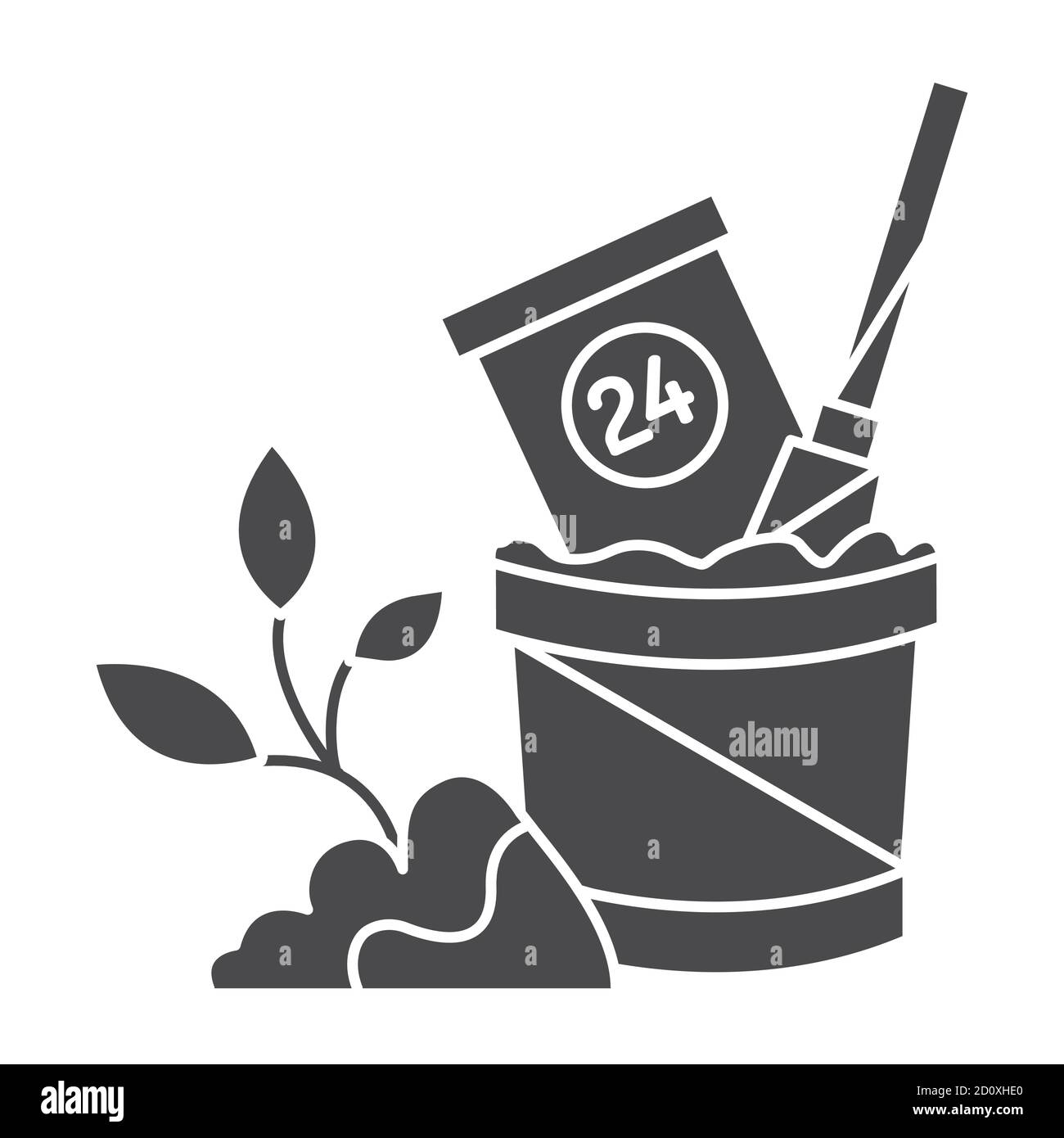 Repotting houseplants Stock Vector Images - Alamy