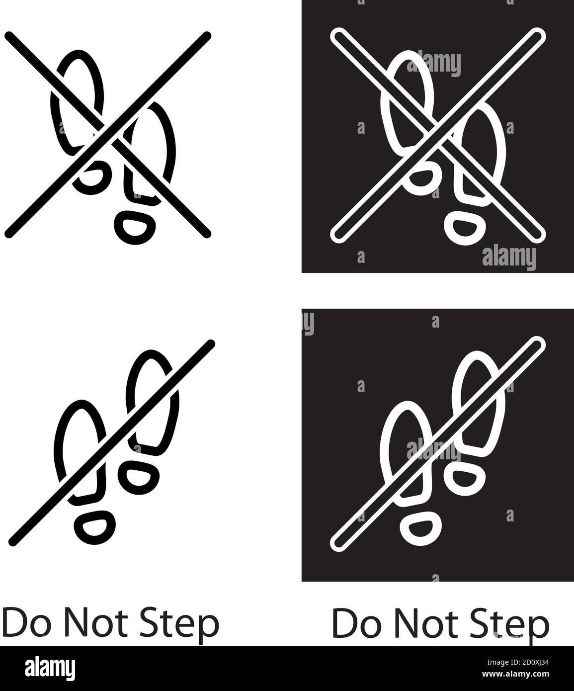no step icon Stock Vector Image & Art - Alamy