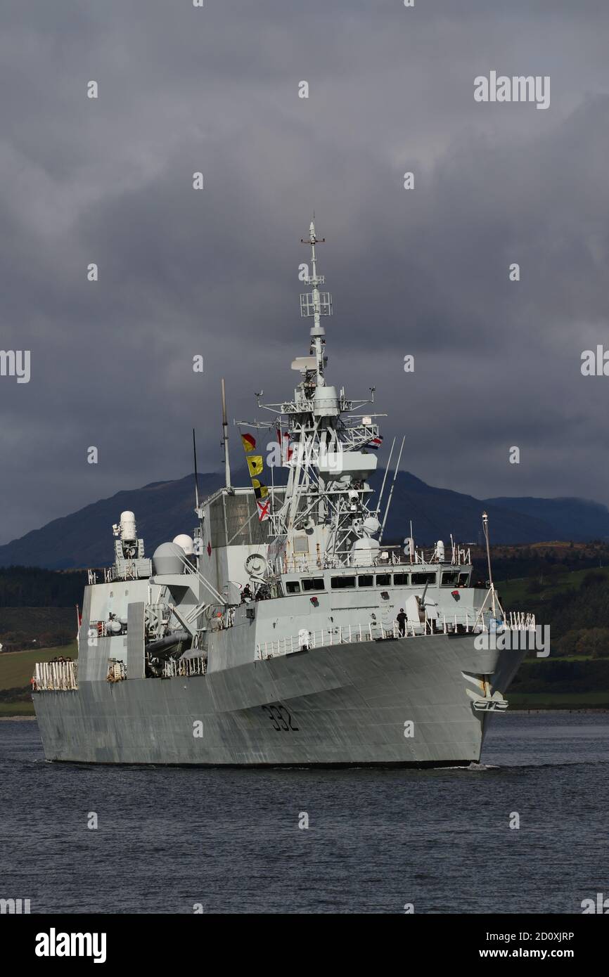 HMCS Ville de Quebec (FFH 332), a Halifax-class (or City-class) multi ...