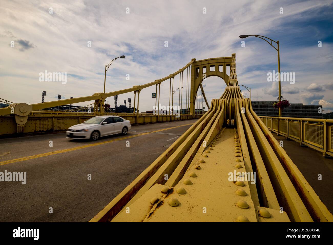 The Roberto Clemente Bridge, also known as the Sixth Street Bridge ...