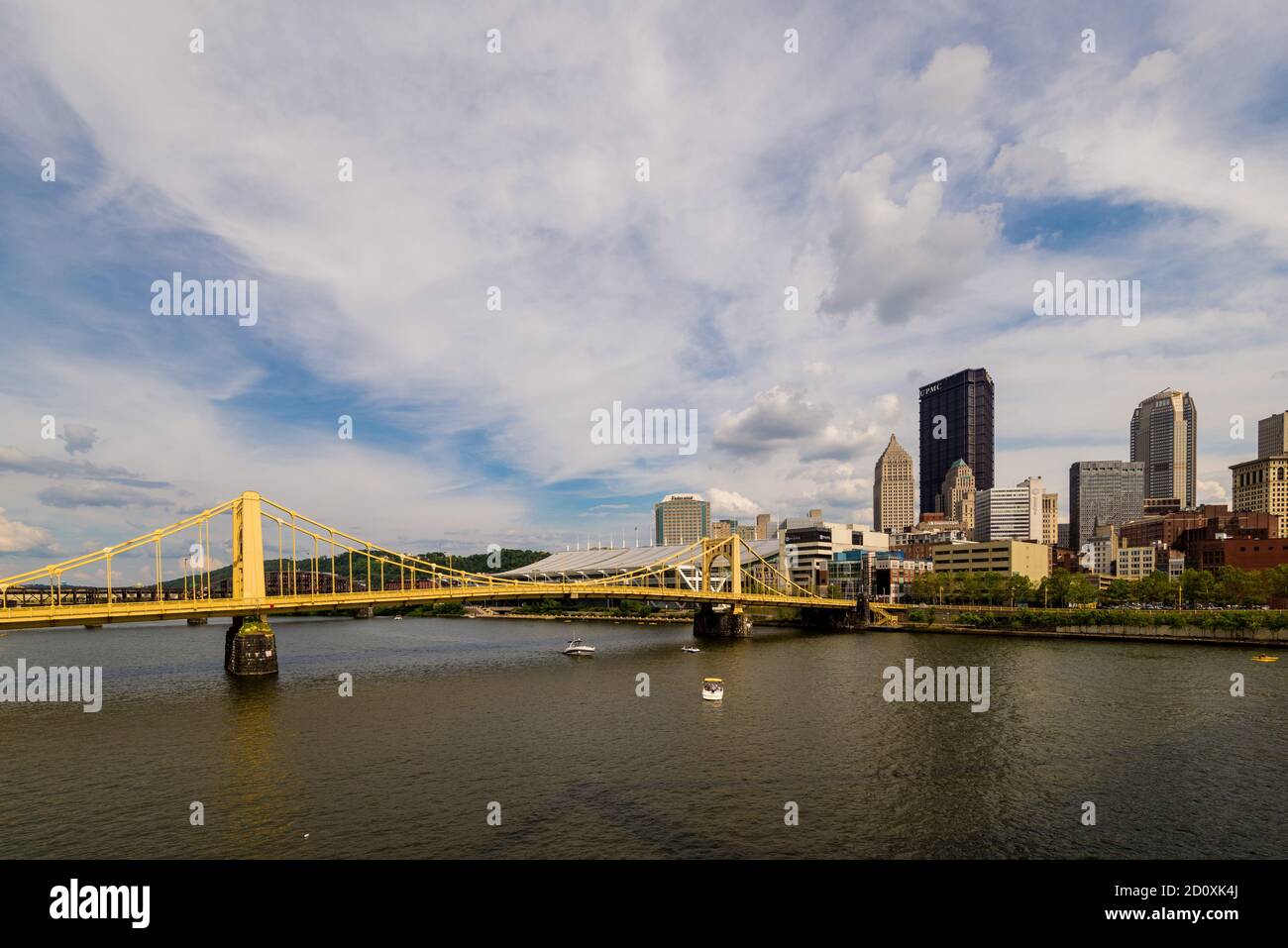 The Roberto Clemente Bridge, also known as the Sixth Street Bridge ...