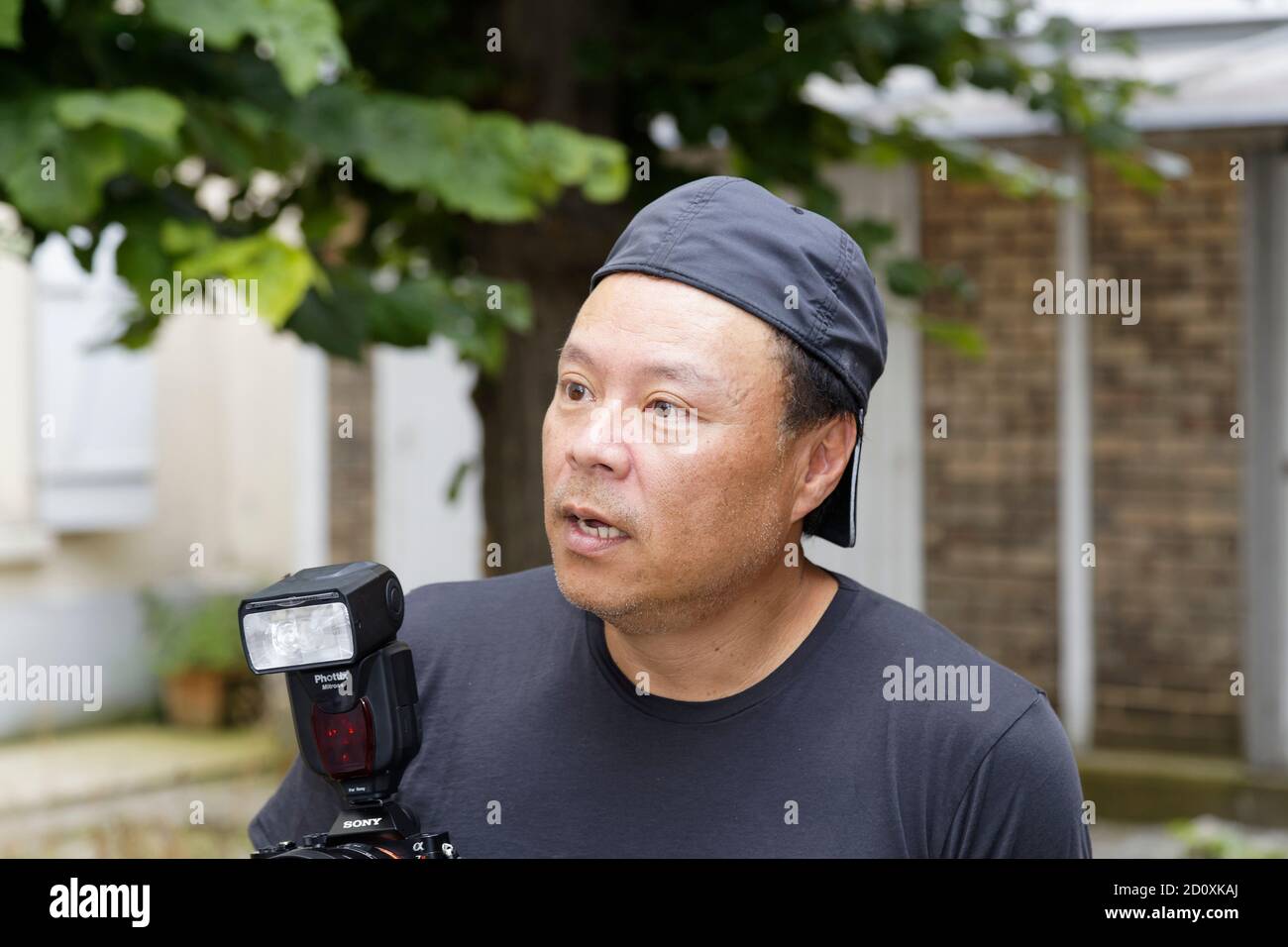 Paris, France, 11Th Sept, 2014. Gary Fong, photographer, gives a lesson ...
