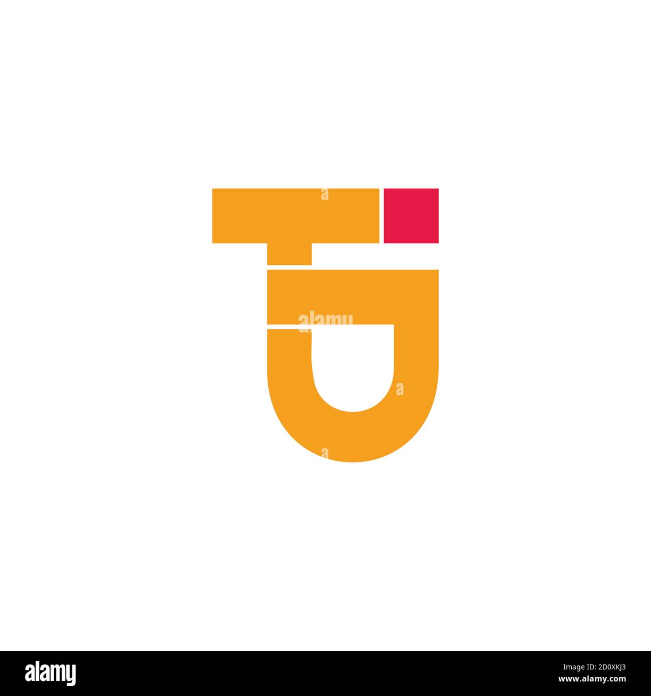 letter tj simple geometric line colorful logo vector Stock Vector Image ...