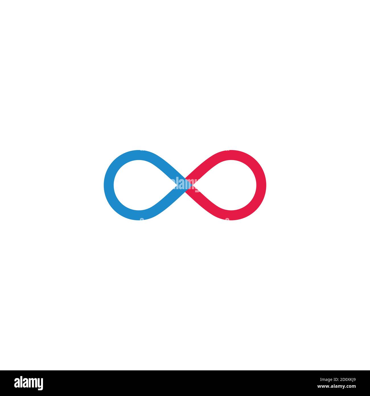 linked infinity symbol colorful simple line logo vector Stock Vector ...