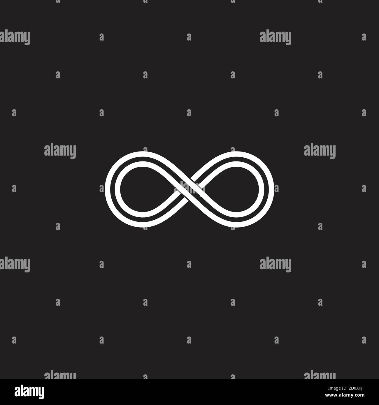 stripes infinity lines flat design logo vector Stock Vector Image & Art ...