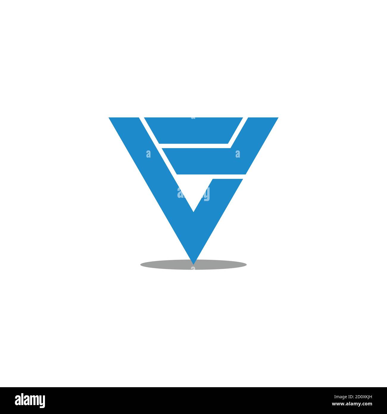 abstract stripes letter v triangle geometric line logo vector Stock ...