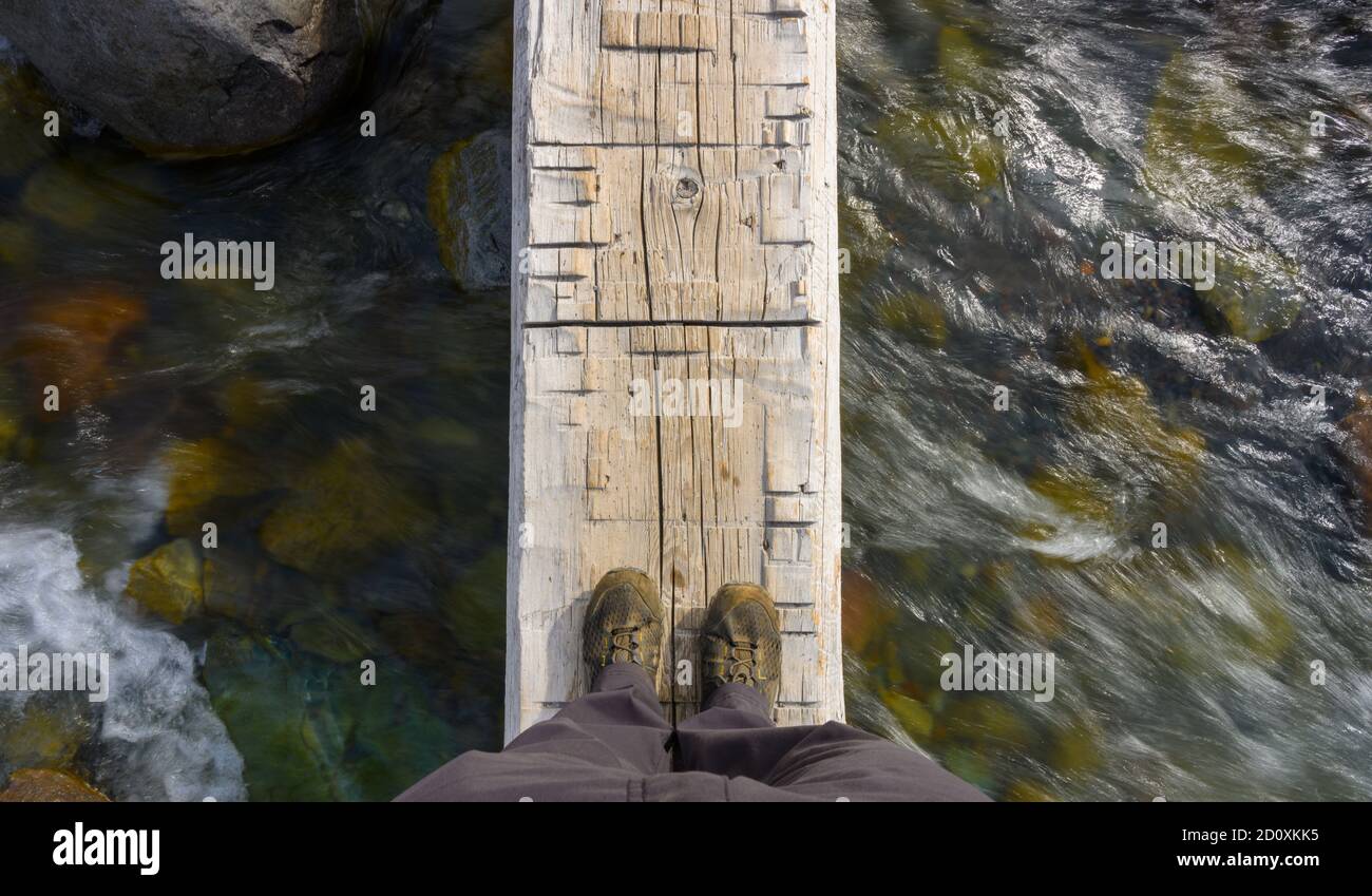 Crossing log hi-res stock photography and images - Alamy