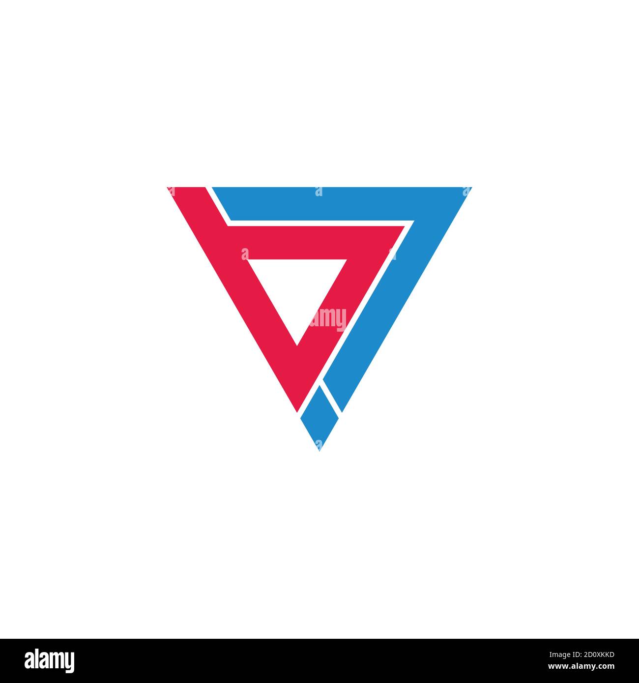 abstract letters b triangle line arrow geometric logo vector Stock ...