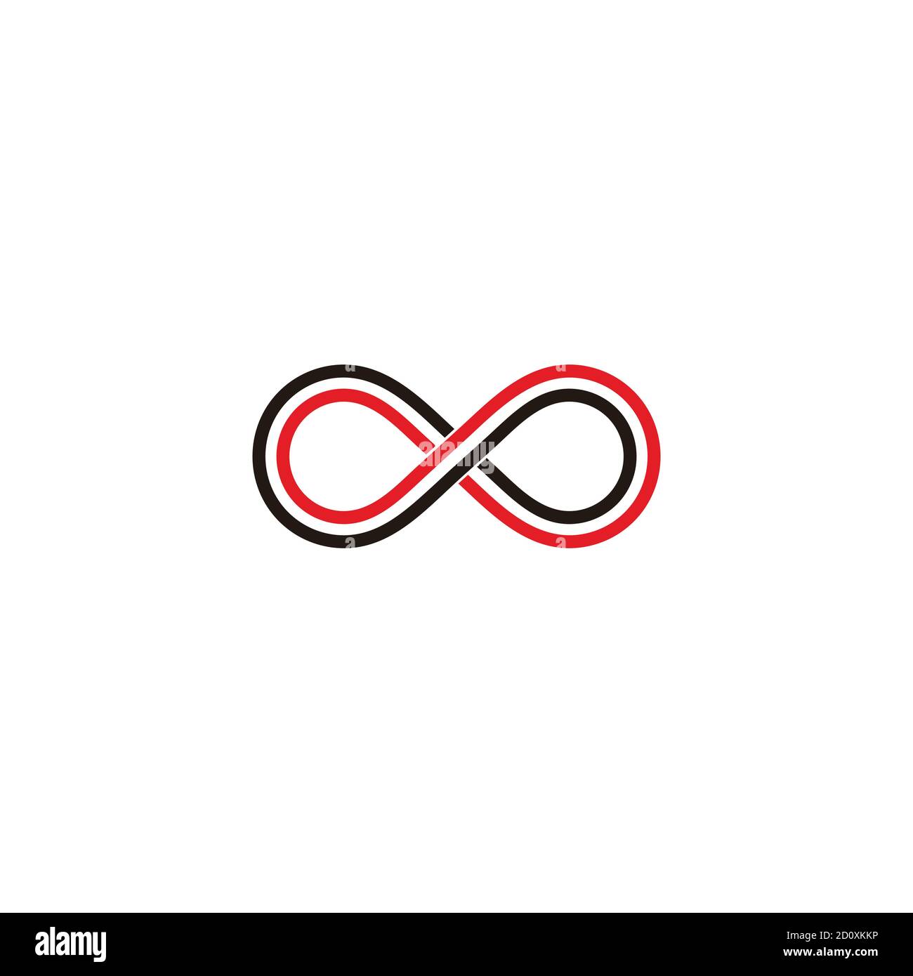 infinity colorful line overlapping design logo vector Stock Vector ...