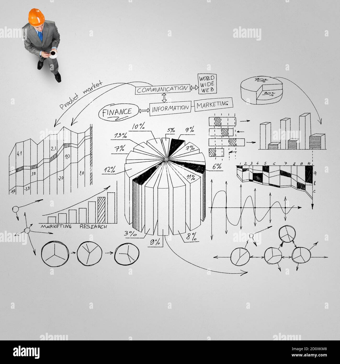 Man engineer thinking over his plan Stock Photo - Alamy