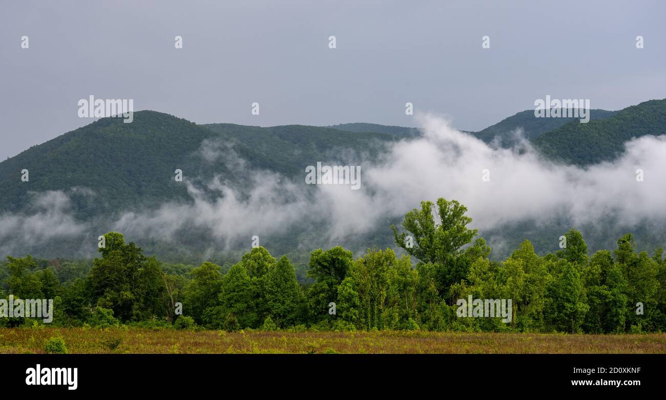 Field low clouds over mountains hi-res stock photography and images - Alamy