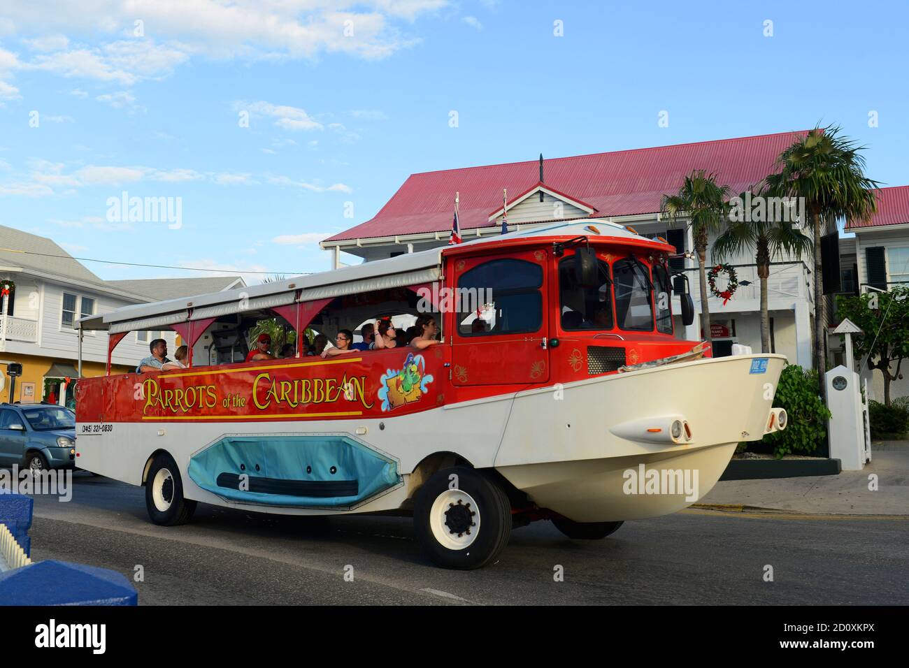 Parrots of the Caribbean duck boat Tours in downtown George Town, Grand ...
