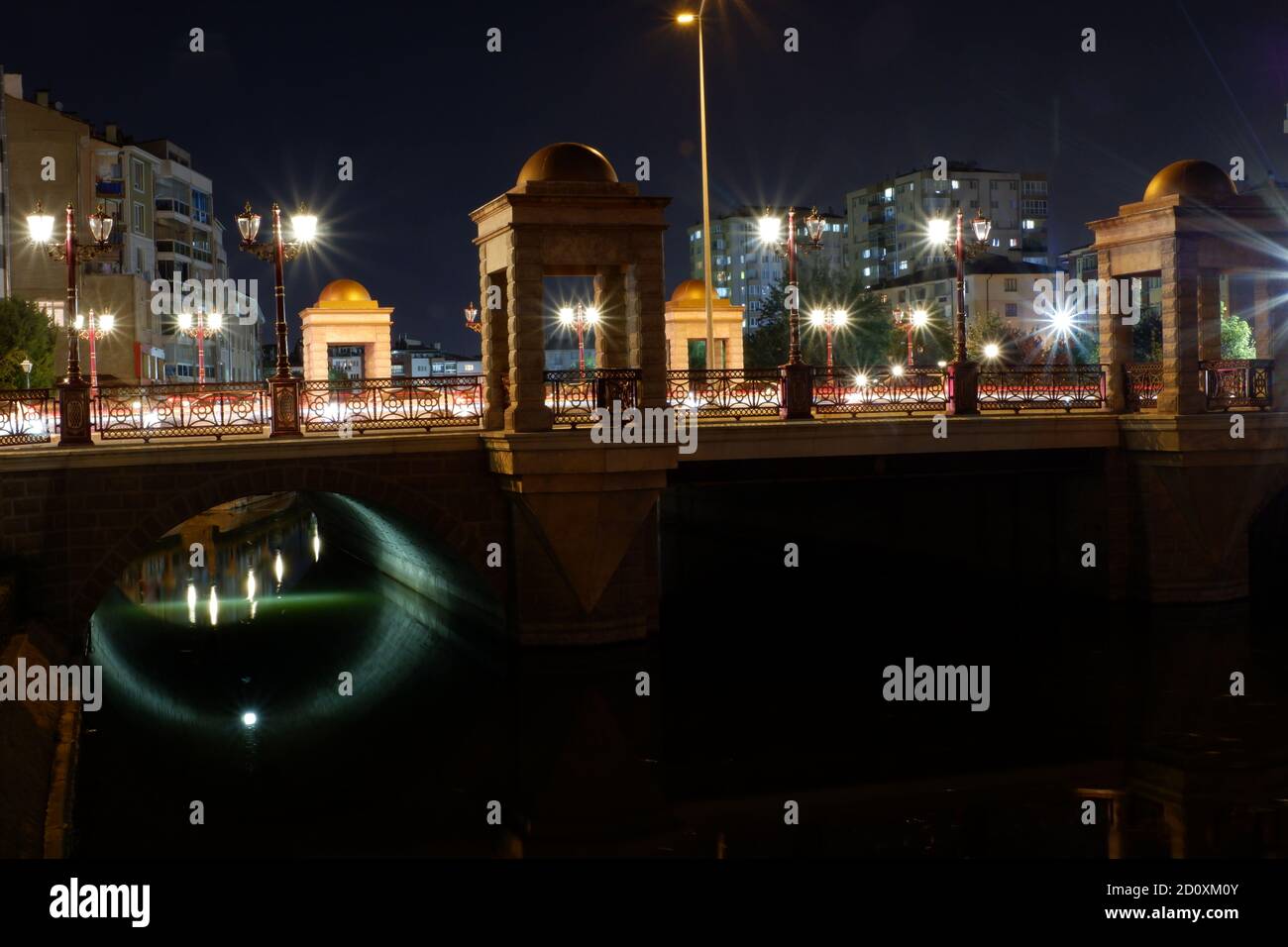 Beautiful night view at riverside Stock Photo - Alamy