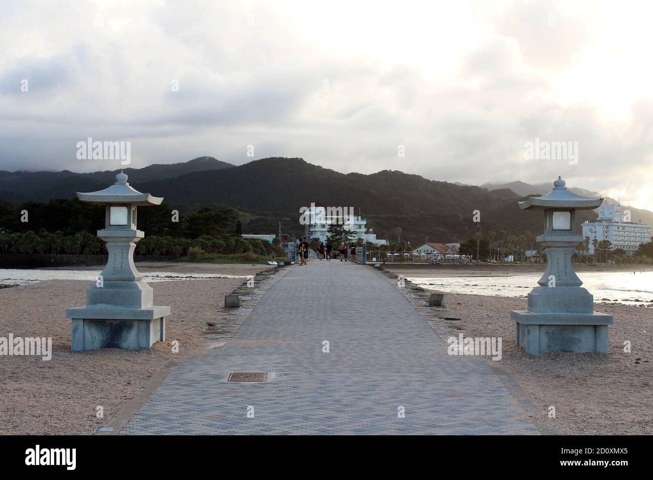 On the way to Aoshima Island of Miyazaki, connected by Yayoi bridge ...